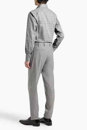 TOM FORD Prince Of Wales Checked Cottonpoplin Shirt