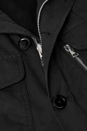 TOM FORD Leathertrimmed Cotton-twill Field Jacket
