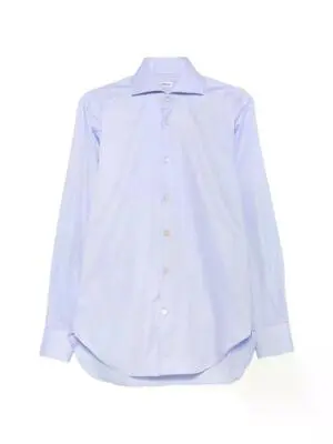 Kiton Vertical-stripe Shirt - Blue