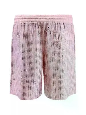 VENUJA Crystal Embellished Drawstring Shorts