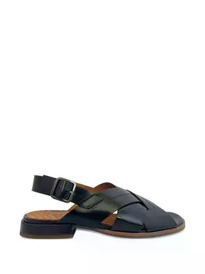 Chie Mihara Crossover Strap Sandals - Black
