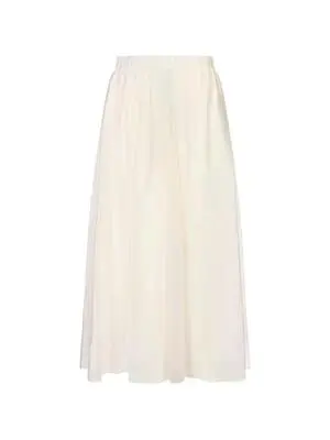 MEIMEIJ Cream Beige Gathered Palazzo Pants - Neutrals