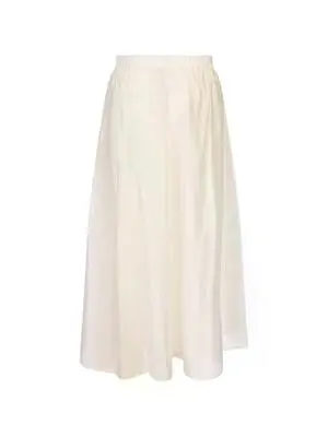 MEIMEIJ Cream Beige Gathered Palazzo Pants