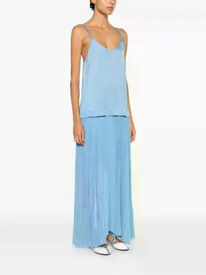 Karl Lagerfeld Pleated Spaghetti-strap Dress
