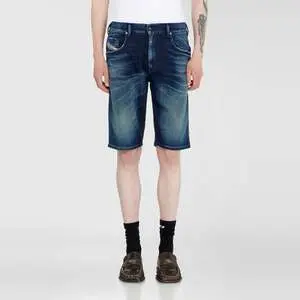 DIESEL® Slim Fit Joggjeans Chino Shorts - Blue