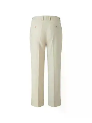 RE-HASH Pressed-crease Turn-up Trousers - Neutrals