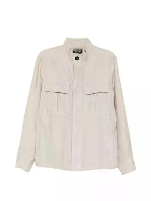 Zegna Stand-collar Flap-pocket Jacket