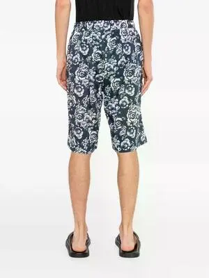 Kiton Floral-print Drawstring Shorts