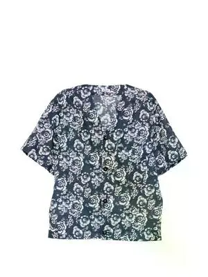 Kiton Floral-print Shirt - Blue