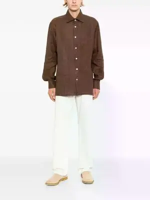 Kiton Linen Patch-pocket Shirt