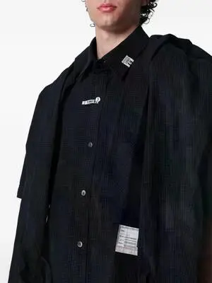 Mihara Yasuhiro Gingham-check Layered Shirt