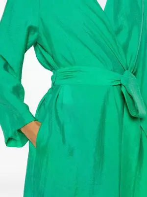 Momoni Serena Belted Herringbone-texture Coat