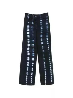 Momoni Olivina Tie-dye Wide-leg Trousers