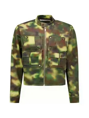 TOMBOGO Camouflage Moto Convertible Jacket