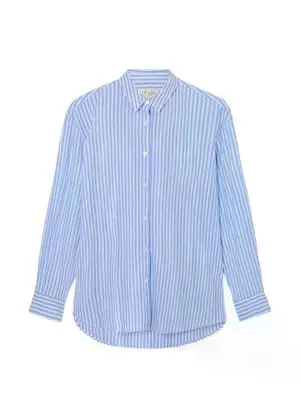 MC2 SAINT BARTH Striped Snoopy-print Shirt - Blue