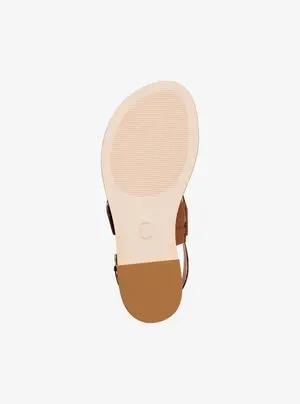 Michael Kors Carmen Signature Logo Sandal - Brown