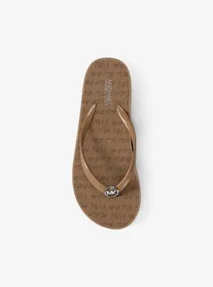 Michael Kors Bedford Logo Flip Flop - Brown