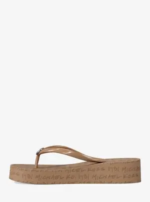 Michael Kors Bedford Logo Flip Flop - Brown