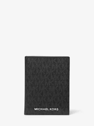 Michael Kors Jet Set Travel Medium Signature Logo Passport Case