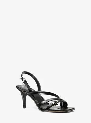 Michael Kors Yvette Crackled Sandal - Black