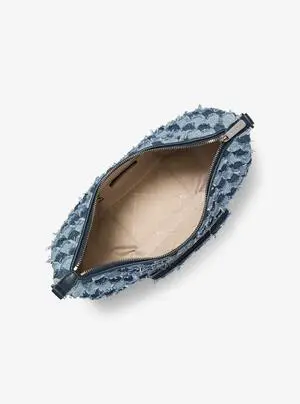 Michael Kors Merritt Medium Patchwork Denim Convertible Shoulder Bag