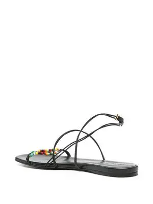 Khaite Loop Beaded-embellished Sandals