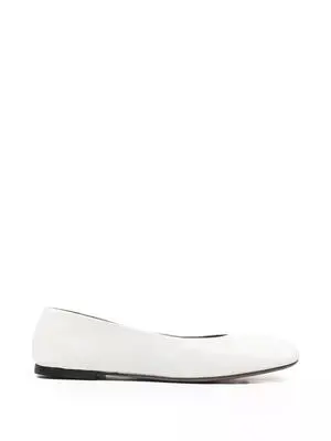 THE ROW Teo Ballet Flats - White