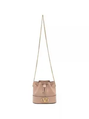 Valentino Garavani Vlogo Signature Bucket Bag - Pink