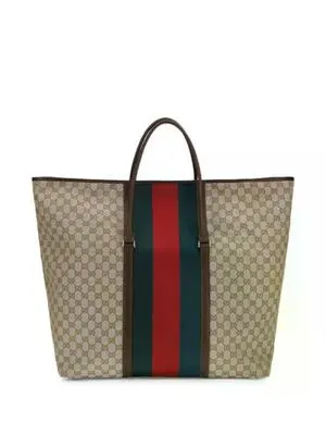 Gucci Gg Web-stripe Tote Bag