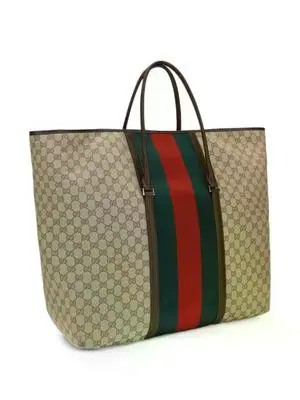 Gucci Gg Web-stripe Tote Bag