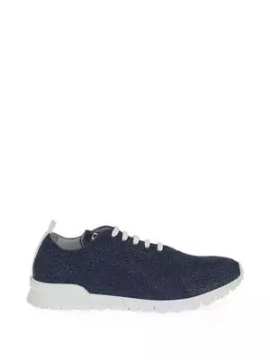 Kiton Knitted Lace-up Sneakers - Blue