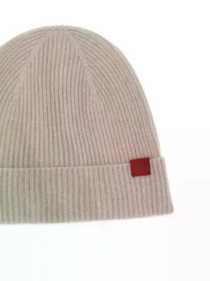 Kiton Ribbed Knit Beanie Hat
