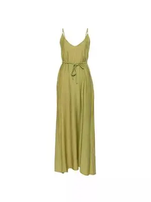 COTAZUR Braided Belt V-neck Dress
