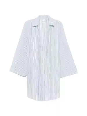 COTAZUR Vertical Stripe Belted Shirt