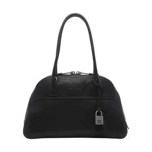 Miu Miu MIU MIU Calf Leather Handbag Black