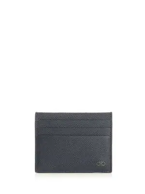 FERRAGAMO Gancini Credit Card Holder - Blue