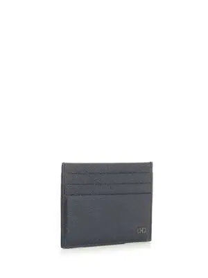 FERRAGAMO Gancini Credit Card Holder - Blue