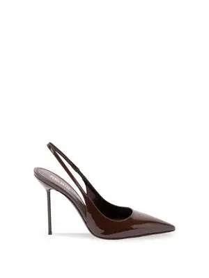 Paris Texas Lidia Slingback Calf Leather Heels - Multicolor