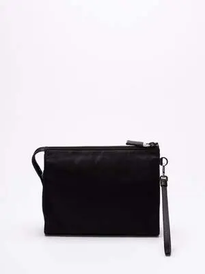 Prada Re-nylon And Saffiano Leather Pouch - Multicolor