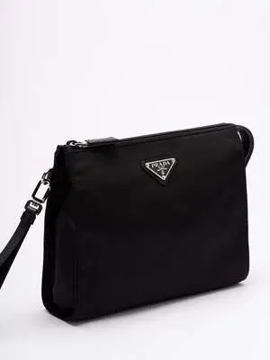 Prada Re-nylon And Saffiano Leather Pouch - Multicolor