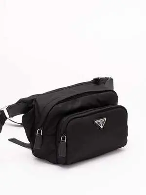 Prada Re-nylon And Saffiano Leather Belt Bag