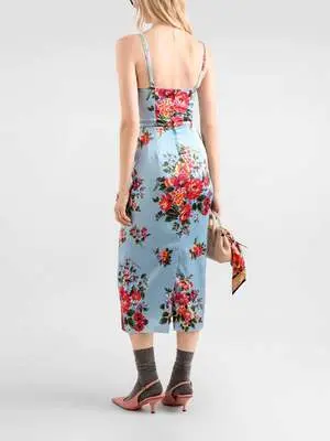 Dolce & Gabbana Floral Print Midi Dress