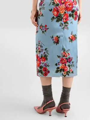 Dolce & Gabbana Floral Print Midi Dress