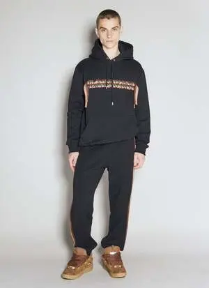 LANVIN Curblace Embroidered Hooded Sweatshirt - Black