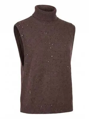 Brunello Cucinelli Wool Turtle Neck Sweater - Multicolor
