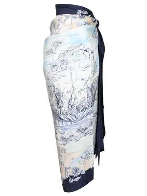 FERRAGAMO Pareo With Travel Print