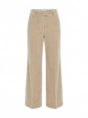 Brunello Cucinelli Cotton Corduroy Pants Beige - Multicolor