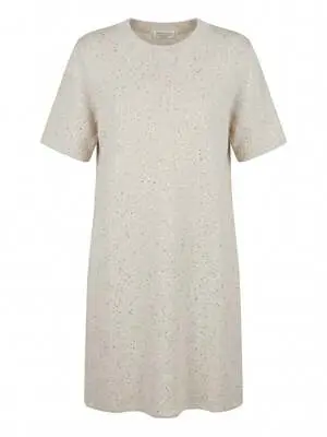 Brunello Cucinelli Embellished Cotton Dress - Multicolor