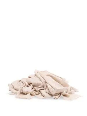 Brunello Cucinelli Cashmere And Silk `diamond` Yarn Scarf - Multicolor