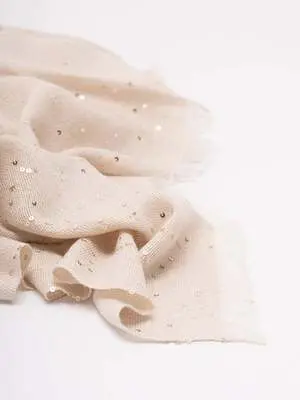 Brunello Cucinelli Cashmere And Silk `diamond` Yarn Scarf - Multicolor